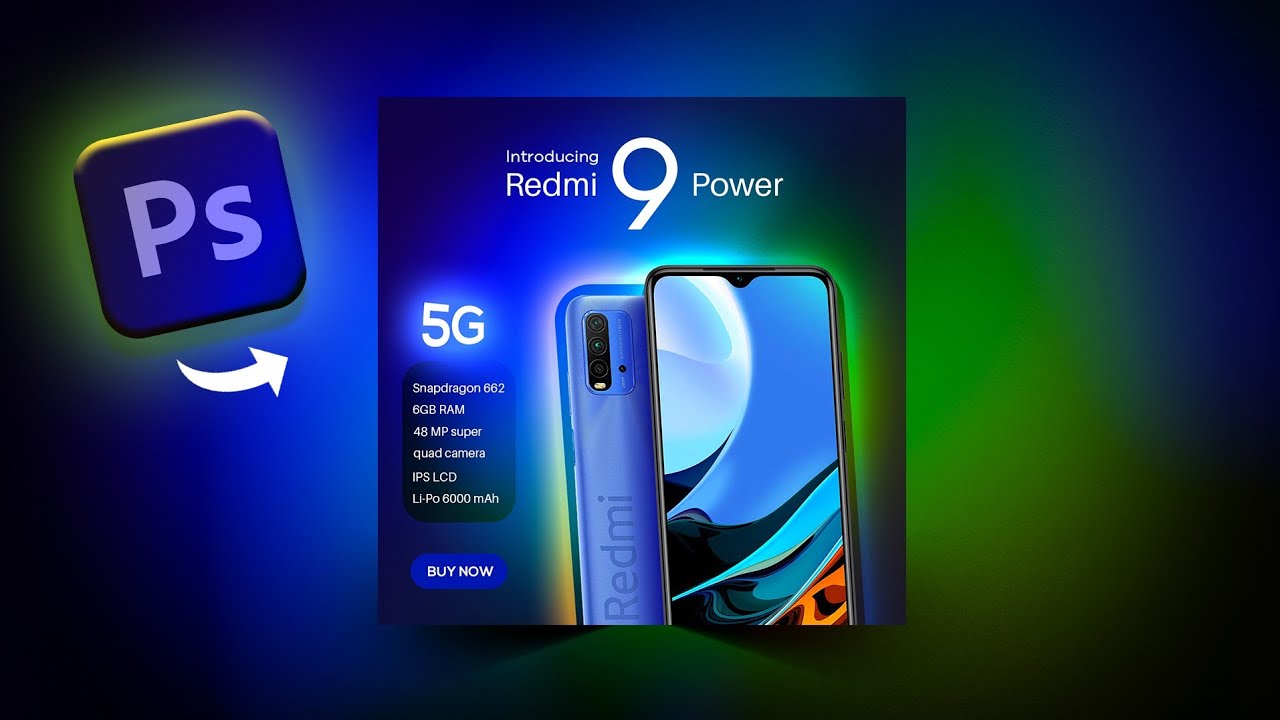 Mobile Brand Advertisement | Social Media Post | Photoshop Tutorial ...