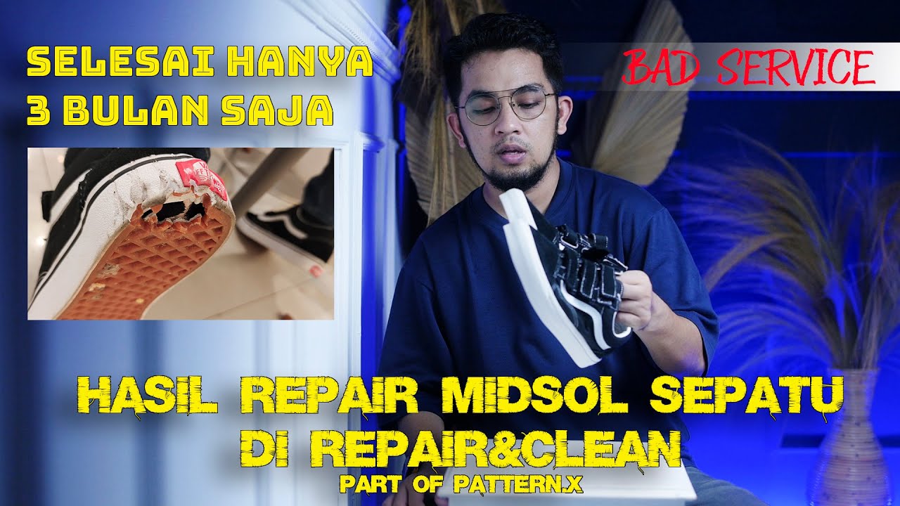 Ganti Midsol Sepatu Vans Velcro DI Repair & Clean Part Of Pattern.x ...