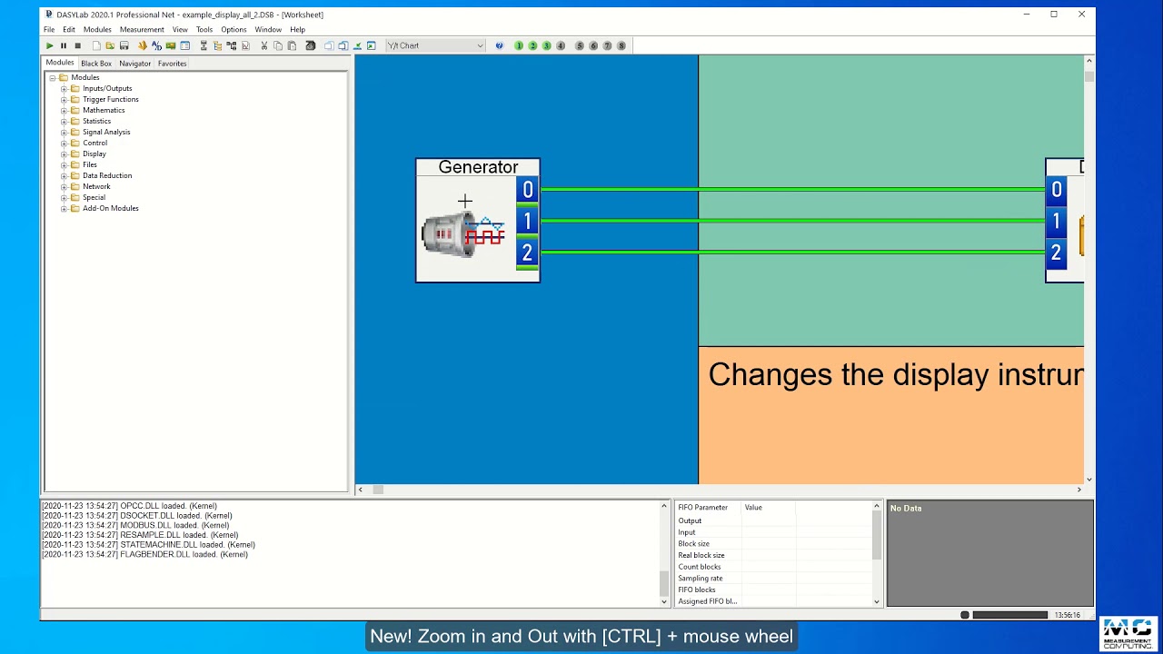DASYLab 2020 Service Pack 1 – New Zoom Feature - YouTube