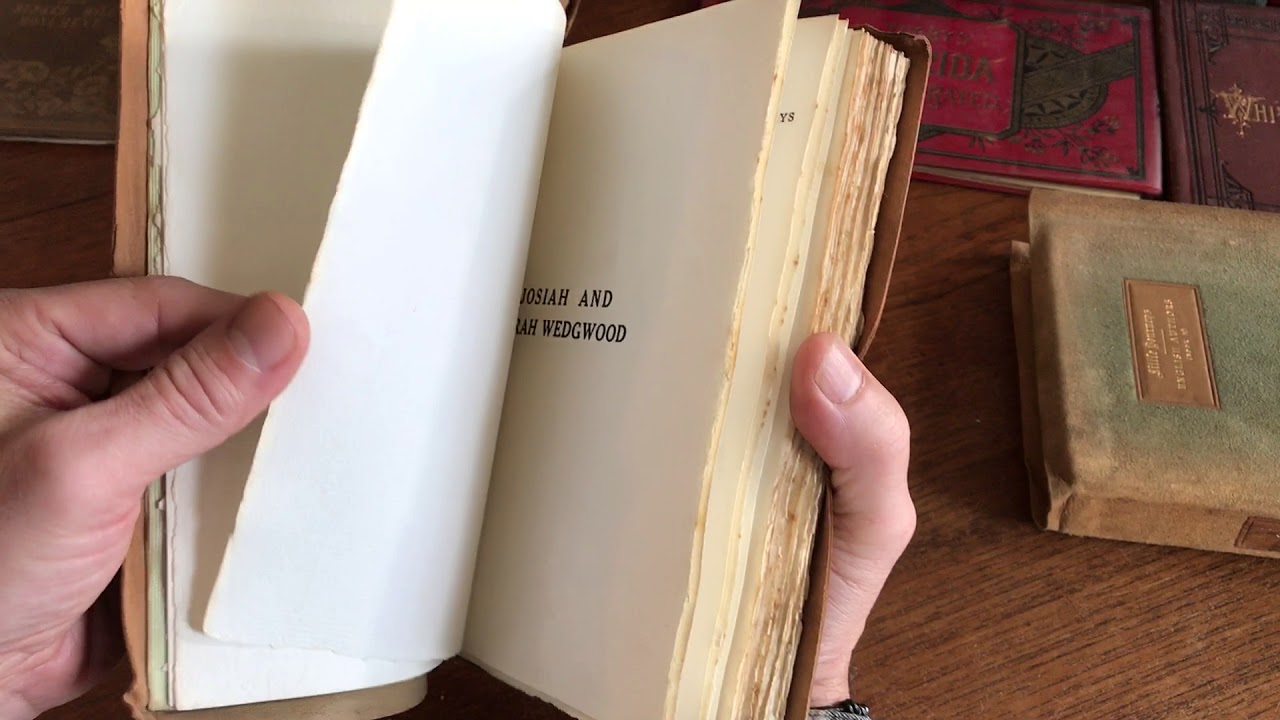 Roycroft Press 1899 SIGNED Elbert Hubbard old suede book collection ...
