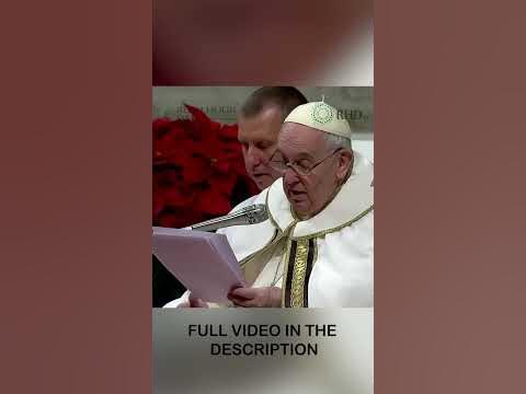 RHD: Pope urges people to remember the war weary and poor - YouTube