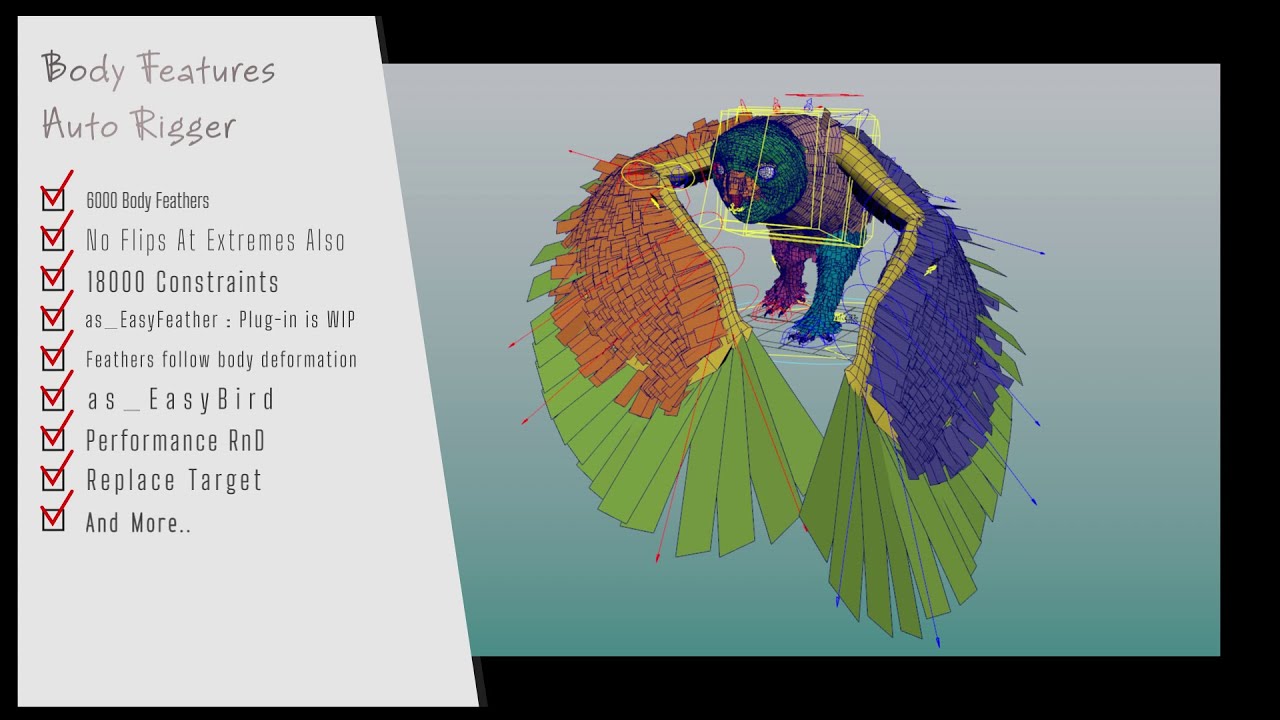 as_EasyBird & as_EasyFeather - Auto Bird, Wing Feathers & Body Feathers ...