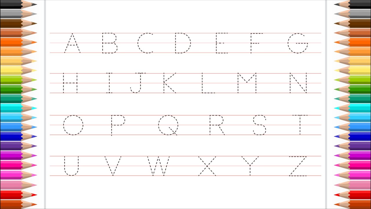 Learn Alphabet a to z - Coloring and Drawing for kids - Let's learn to ...