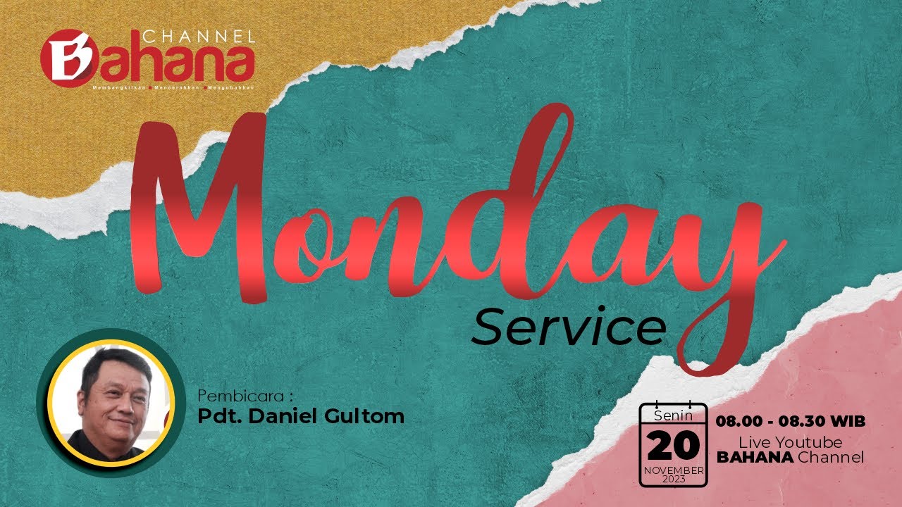 Pdt. Daniel Gultom | Bahana Monday Service - YouTube