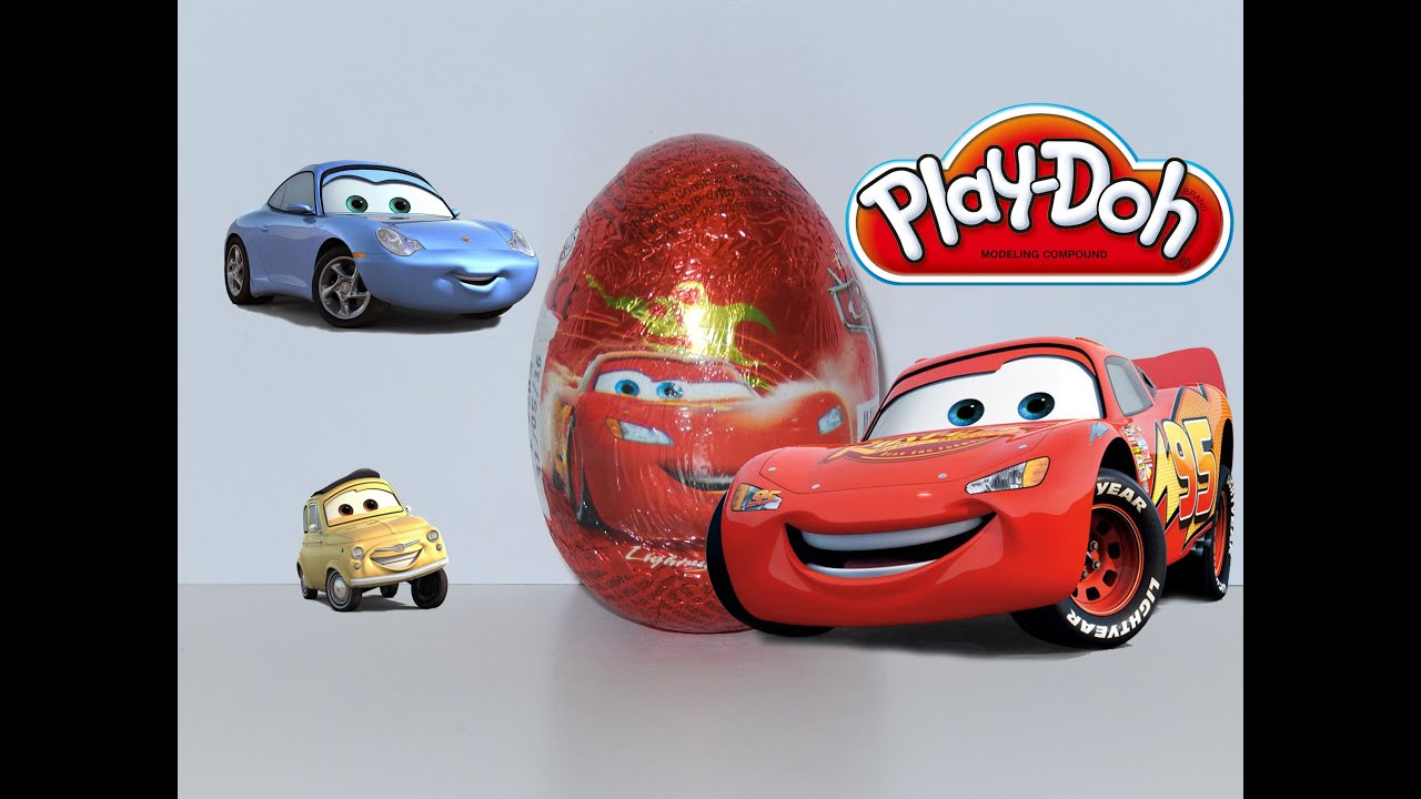 Cars Play Doh Surprise Eggs Play Doh Cars Toys Cars Lightning Mcqueen Youtube