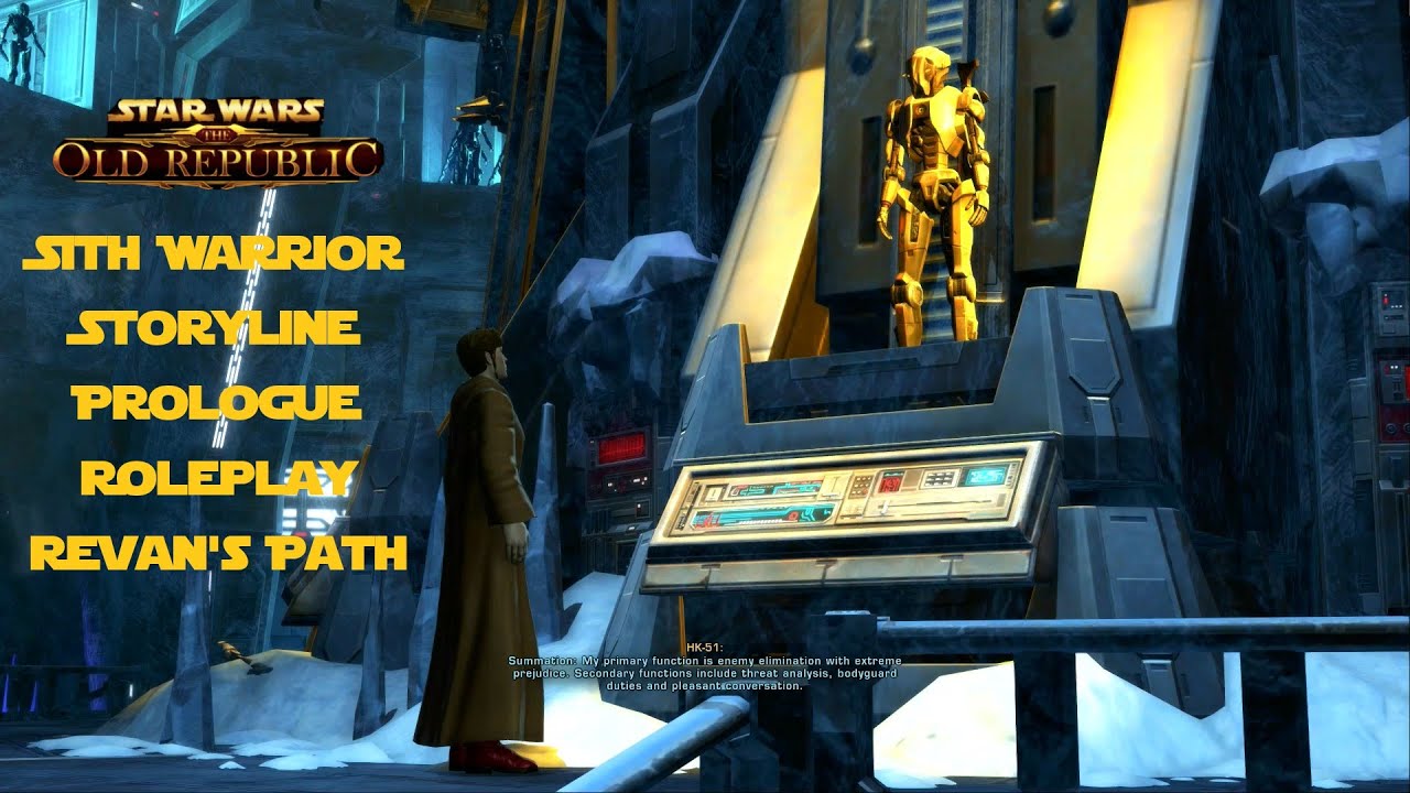 STAR WARS: The Old Republic Sith Warrior Storyline Part 0 - Prologue ...