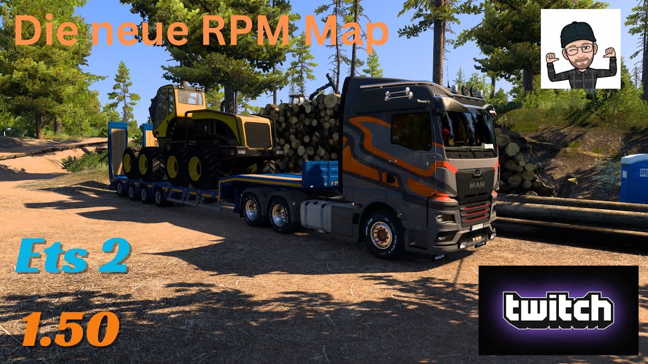 Ets2 1.50 /RPM Map 1:1 - YouTube