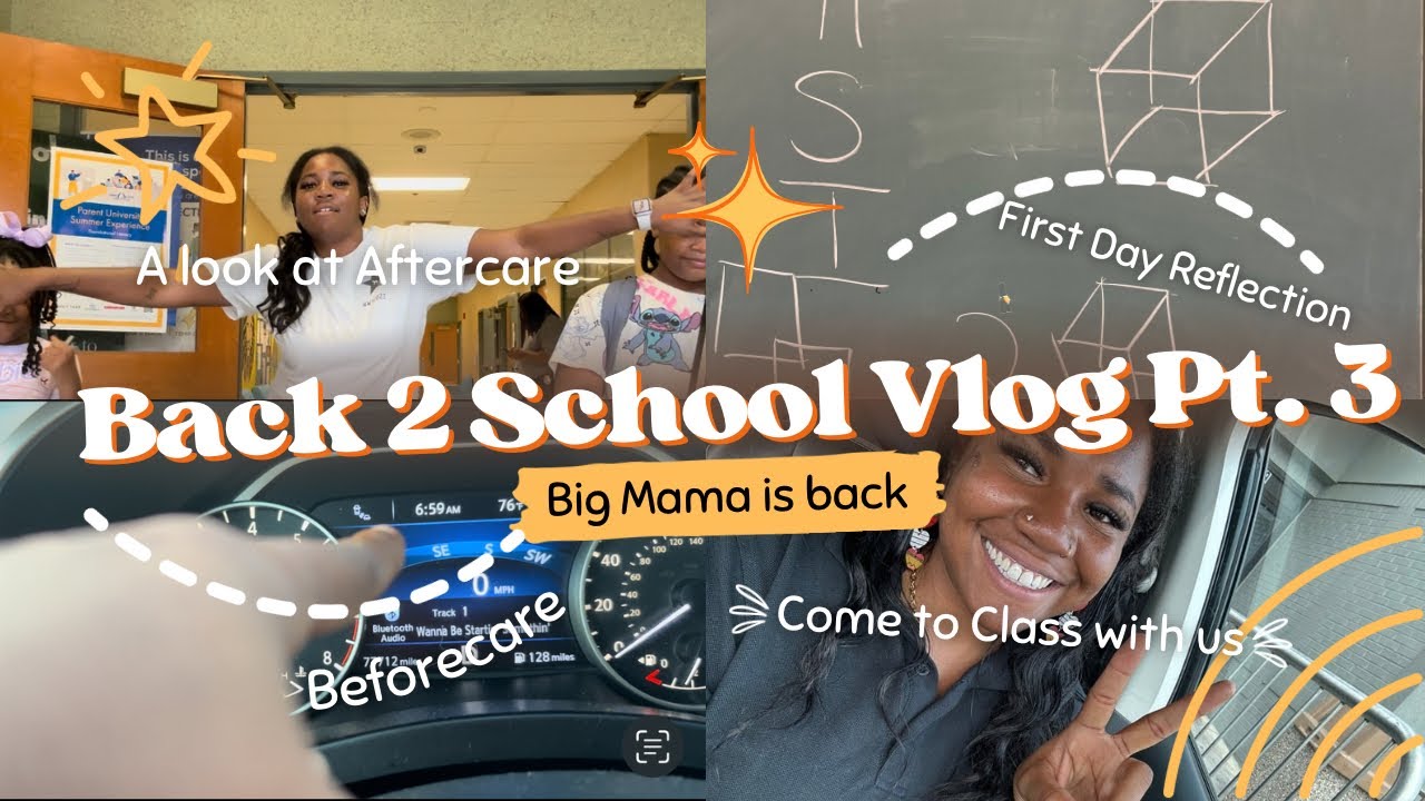 Back 2 School Vlog pt 3|Big Mama is back|The kiddos are back|First Day ...