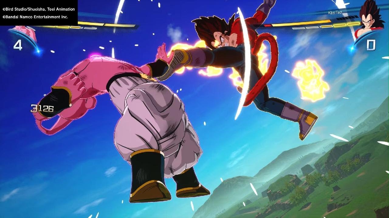 DRAGON BALL SZ RS: Kid Buu v Vegeta SS4 - YouTube