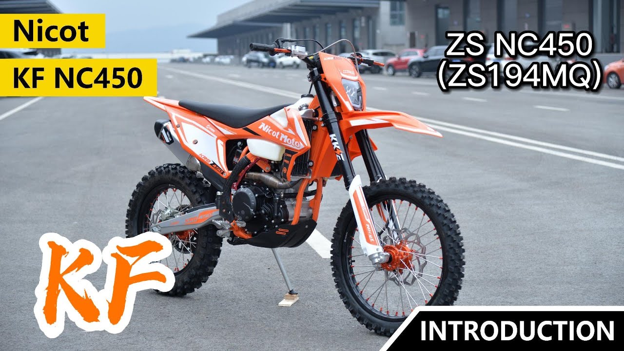 Nicot Full Size Gasoline Dirt Bike | KF model with Zonshen NC450 Engine ...