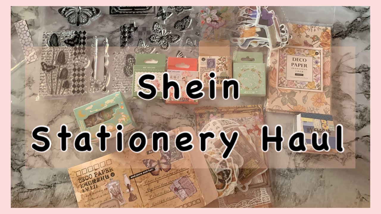 Shein Stationery Haul - YouTube