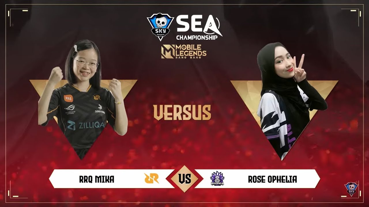 RRQ MIKA VS ROSE OPHELIA | MLBB FEMALE GROUP STAGE DAY 3 | SEA ...