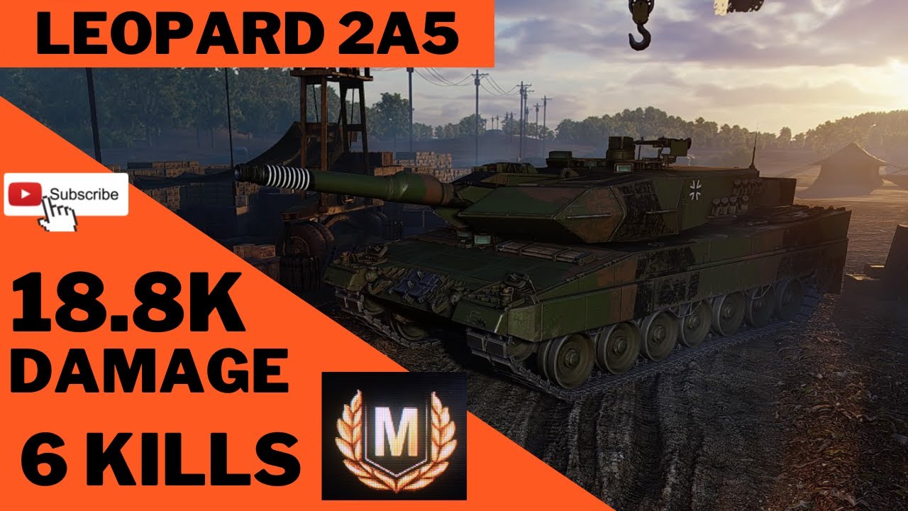 Wotconsole Leopard 2A5 18.8K Damage 6 kills Mastery - YouTube