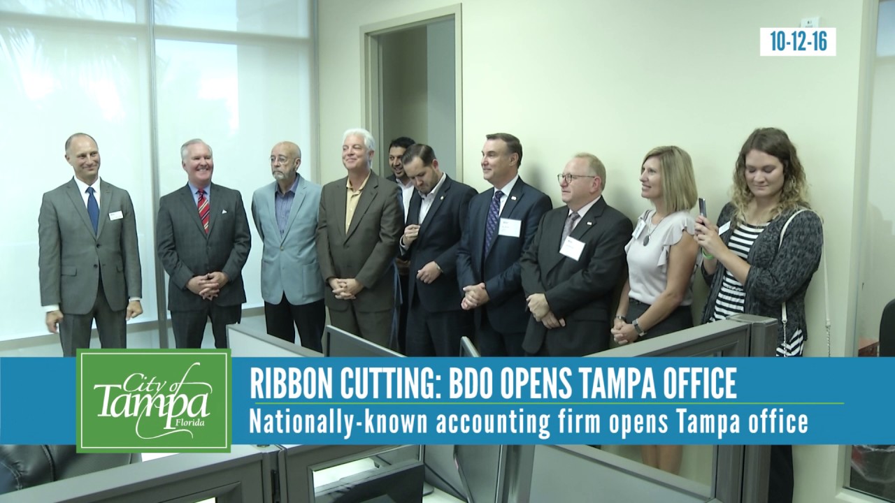 City of Tampa Television - BDO Ribbon Cutting Ceremony - YouTube