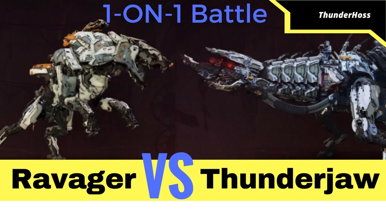 Horizon Zero Dawn - Ravager VS Thunderjaw (Horizon Fight Club #1) - YouTube