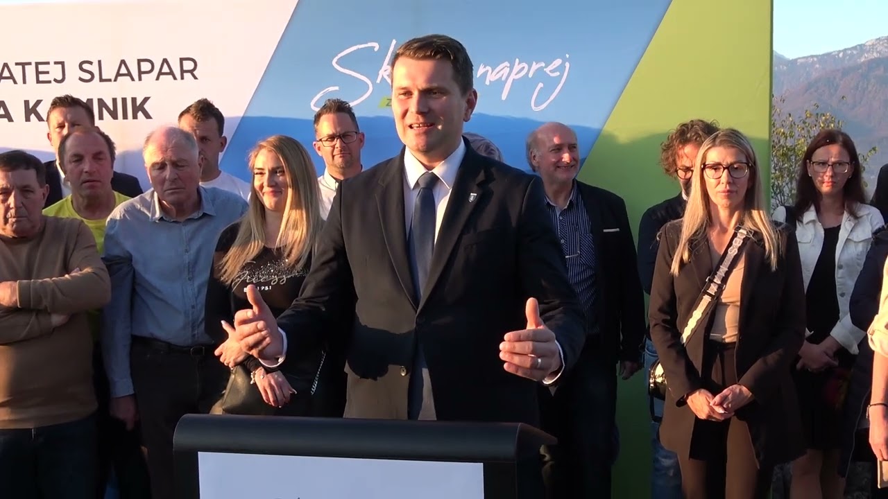 MATEJ SLAPAR ŽUPAN OBČINE KAMNIK, PREDSTAVITEV LISTE IN PONOVNA ...