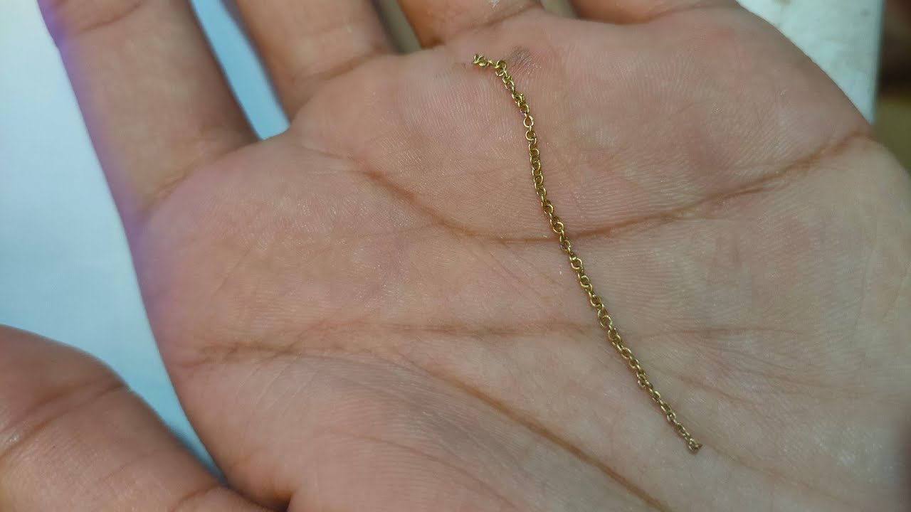 how to make miniature chain ⛓️\ how to make small chain at home \how to ...