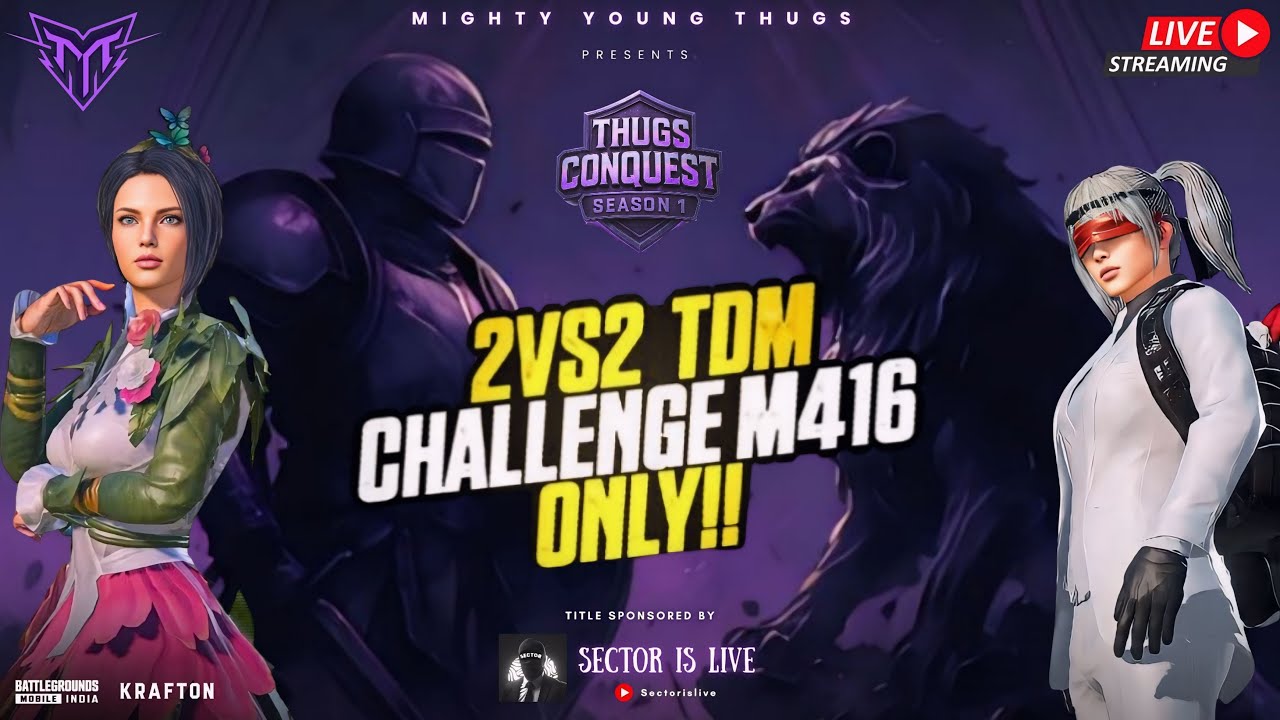 🎯 DAY 1 | TDM DUO TOURNAMENT 🔥 | MYT THUGS CONQUEST - S1 | #bgmi # ...
