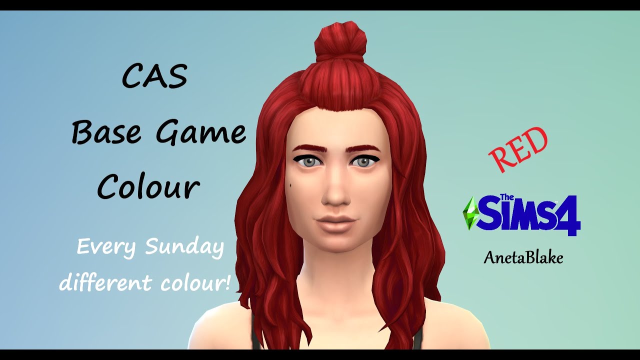 The Sims 4 - CAS Colour Sunday - Red [base game] - YouTube