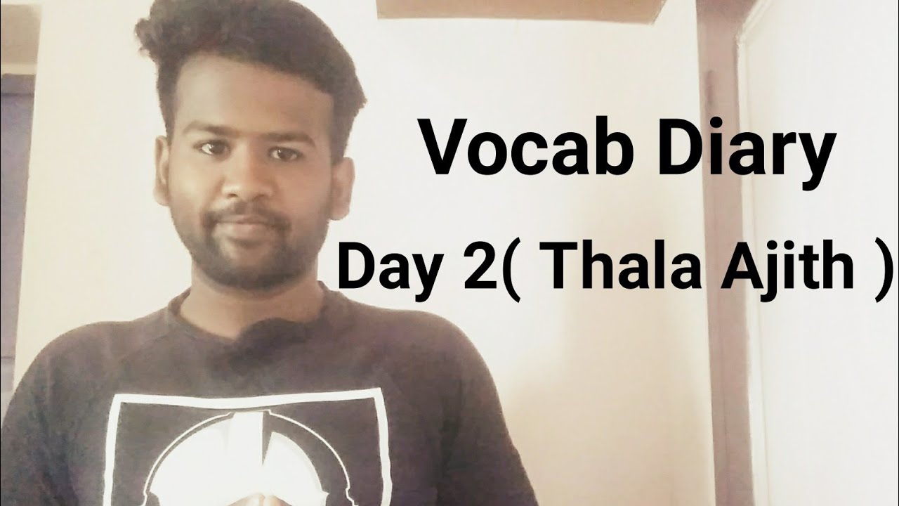 Vocab Diary | Day 2 ( Thala Ajith ) | SBI clerk | IBPS | - YouTube