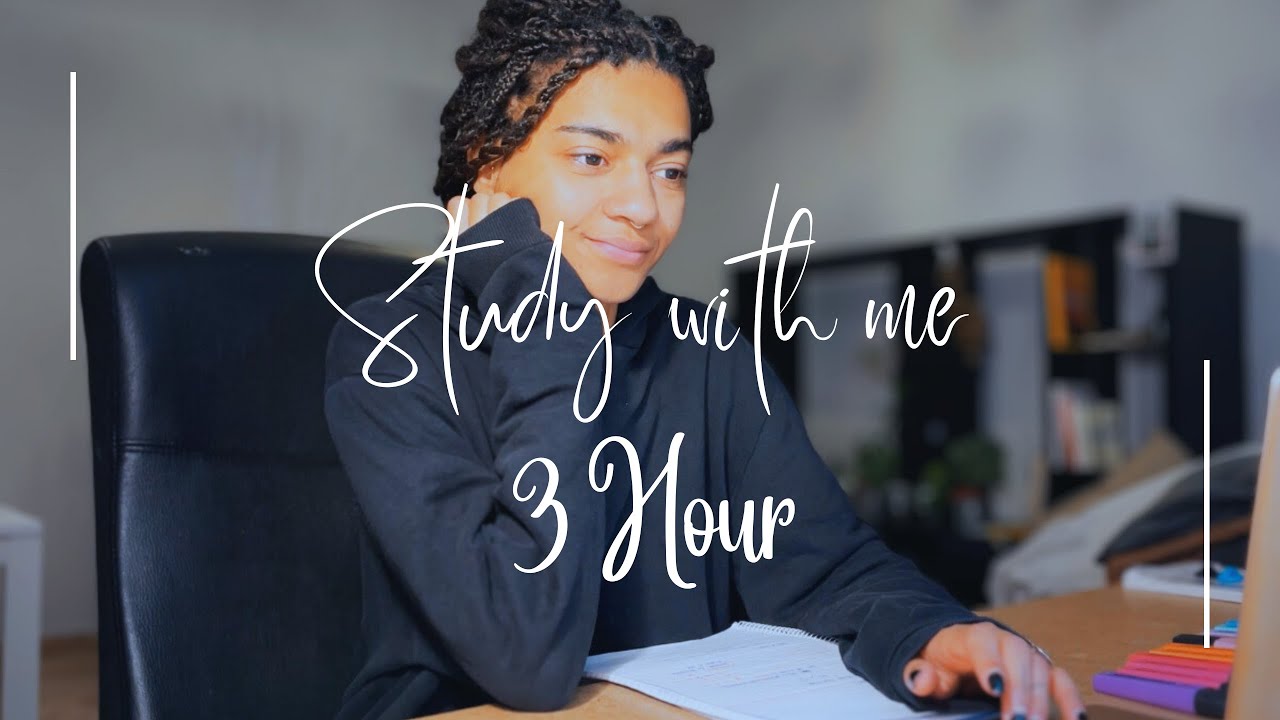 Study with me live!| 3 hour| Promodoro method| no Background noises- no ...