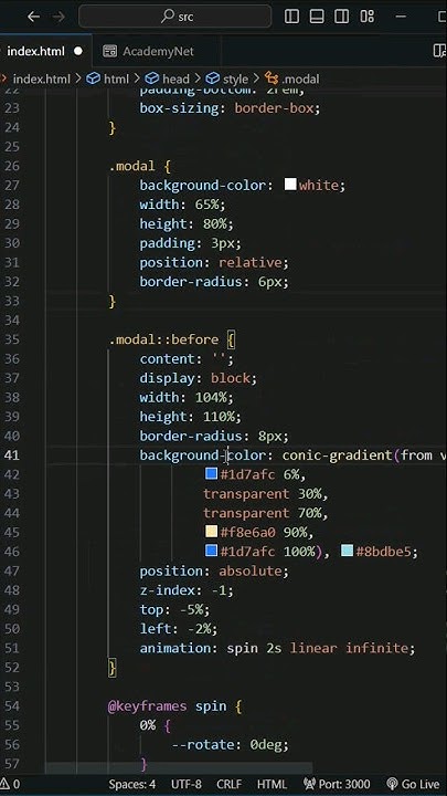 How to Make Border Color Animation | HTML CSS - YouTube