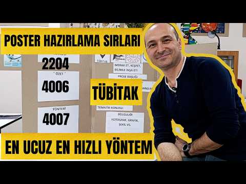 TÜBİTAK Sunum Posteri Yapımı 4006 4007 2204 Lise ve Ortaokul Deneyleri Kurtuluş ATLI