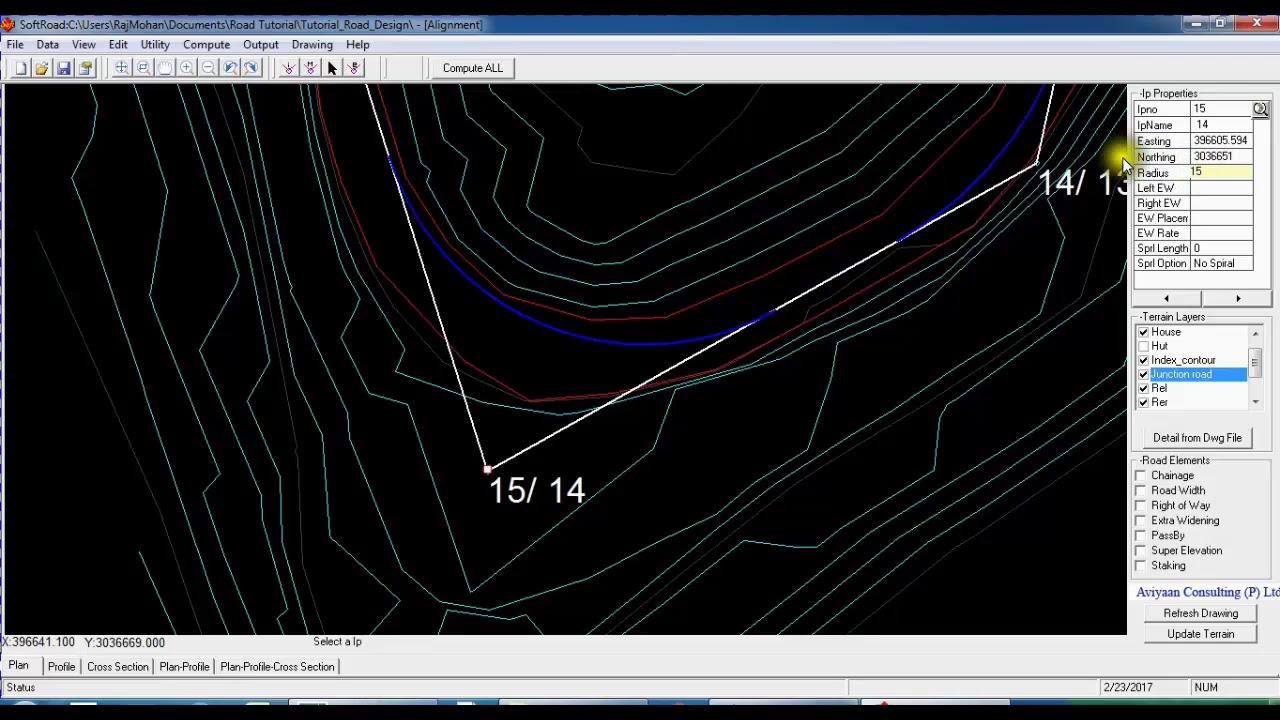 Road Design using SW Road Tutorial 1 Drawing Alignment and extracting ...