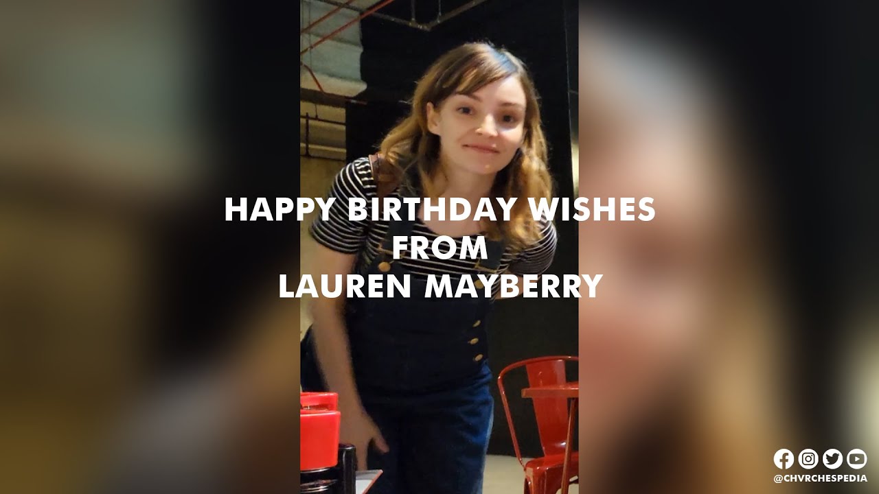 Happy Birthday wishes from Lauren Mayberry - YouTube