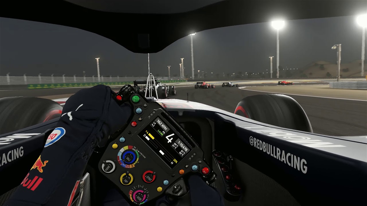 F1 2019 NO HUD + TRACKIR Gameplay - Bahrain GP - YouTube
