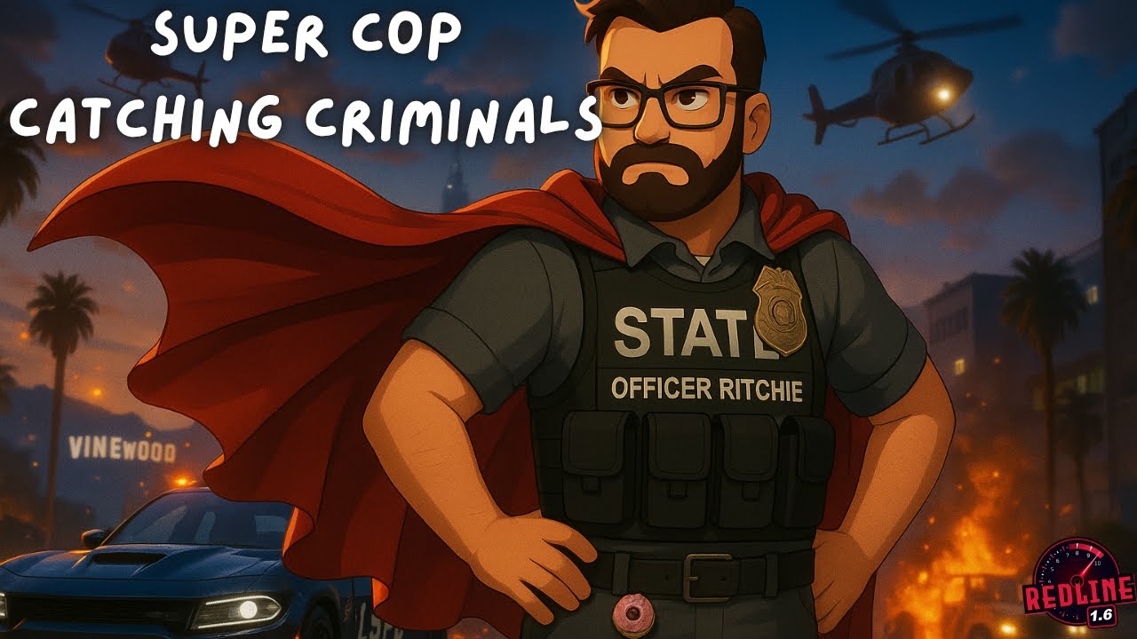 🔴LIVE Super Cop Catching criminals in GTA V | RedlineRP - YouTube