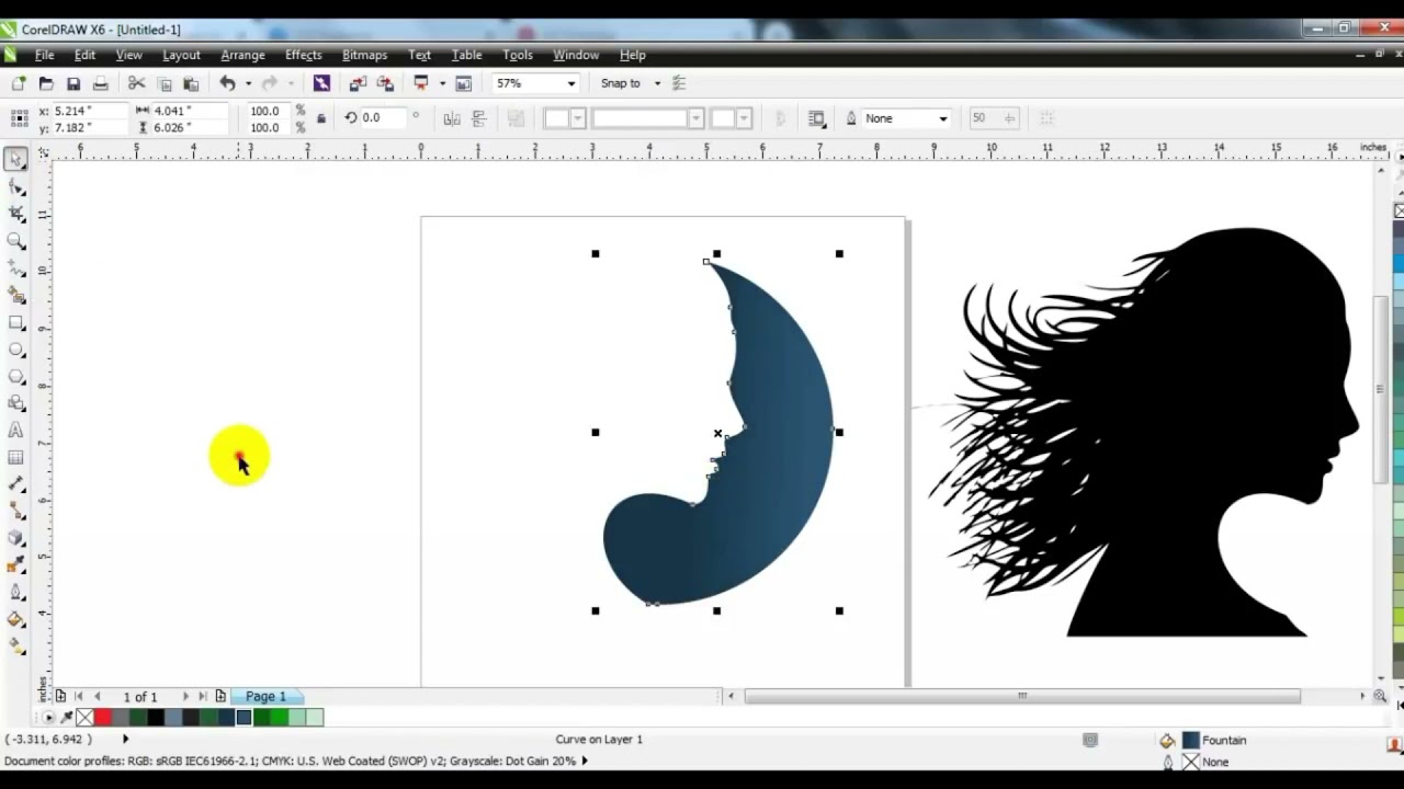 Tutorial Desain Sederhana Bagi Pemula Corel Draw - YouTube