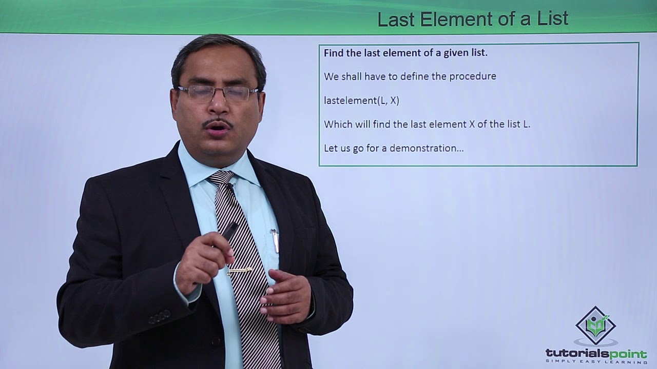 Prolog List Operations Last Element Youtube