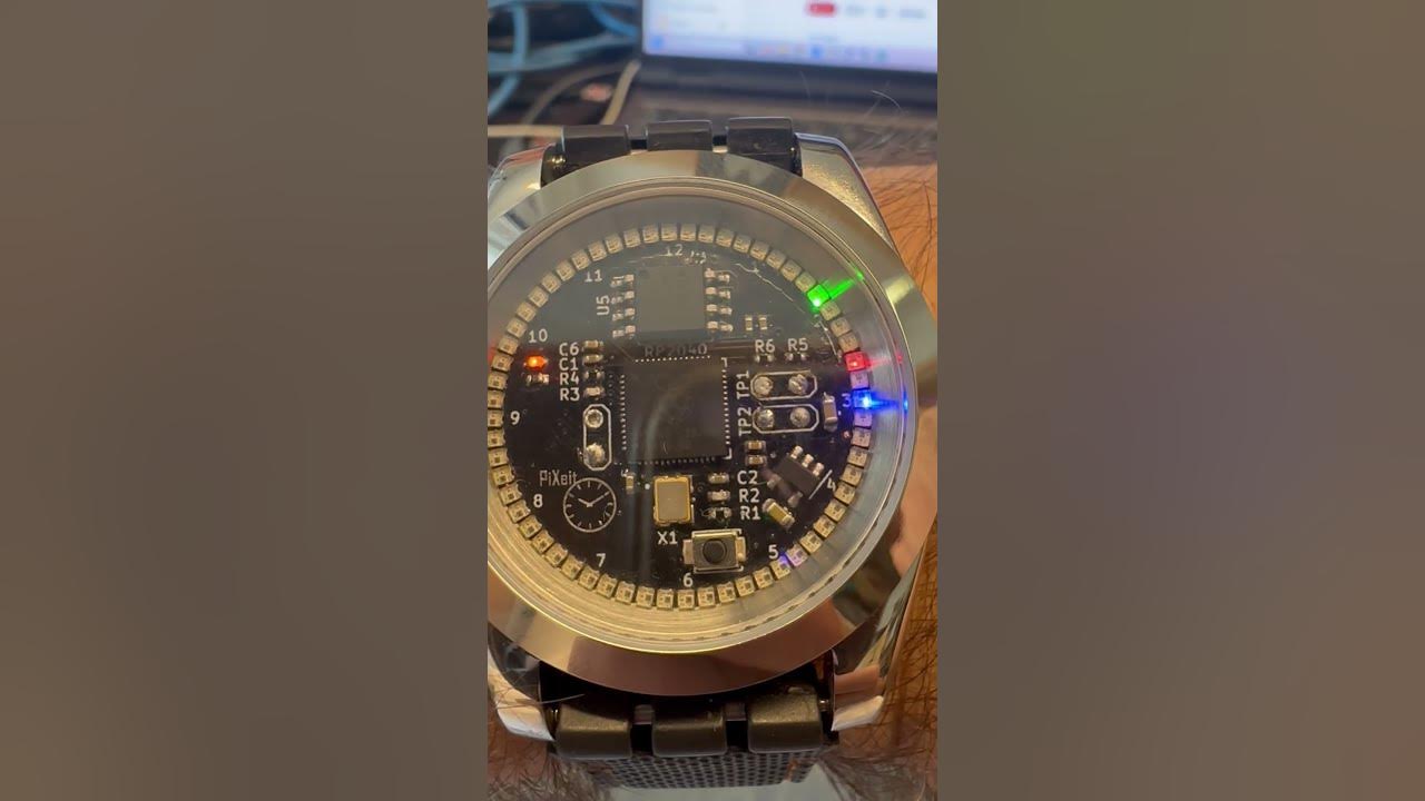 Raspberry pi watch, pico clock - YouTube