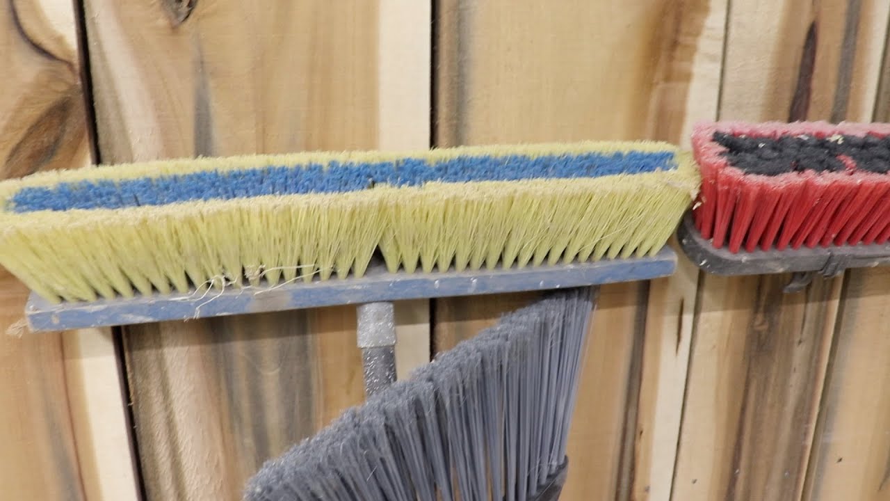 brooms for beginners how to sweep a floor - YouTube