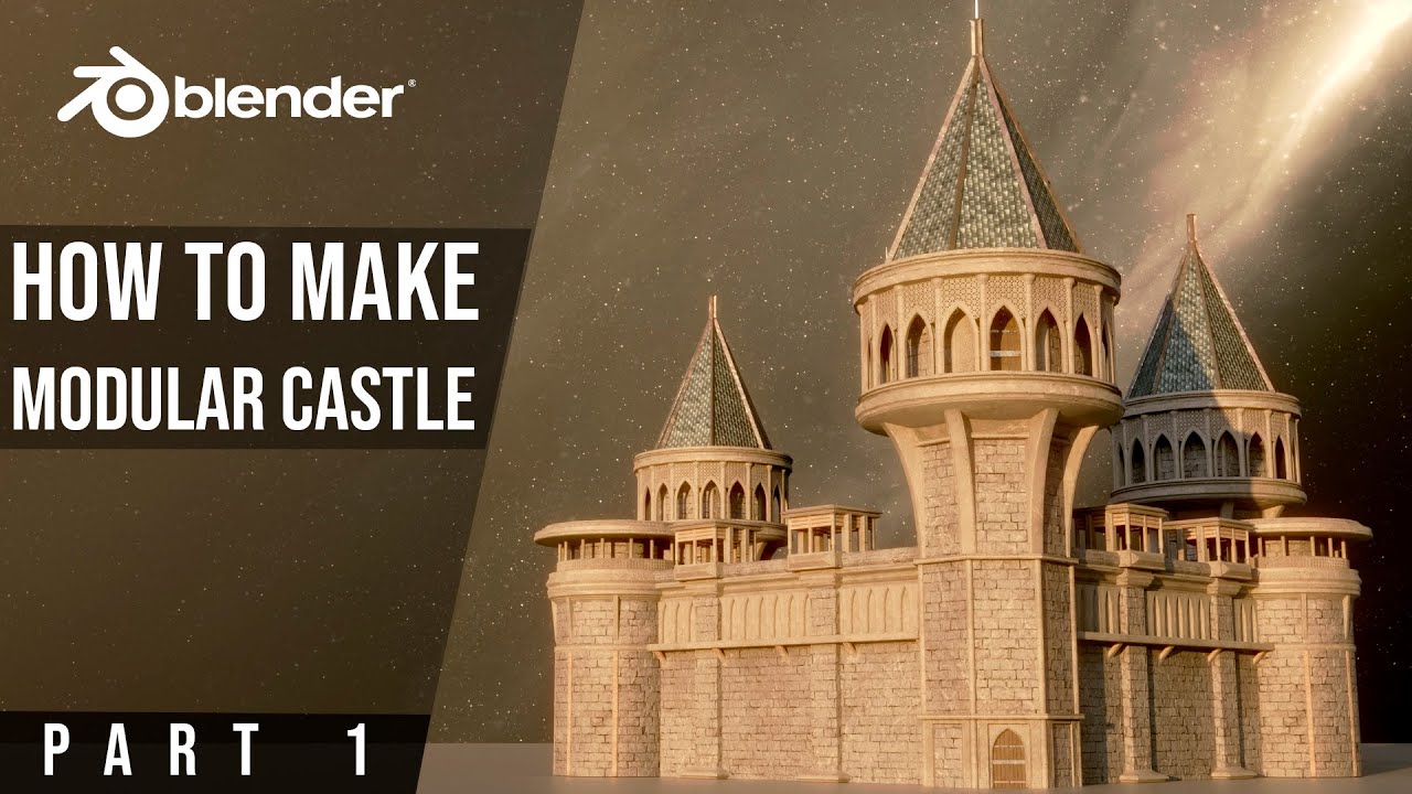Создание модульного замка в Blender (1) / How to make a modular castle ...