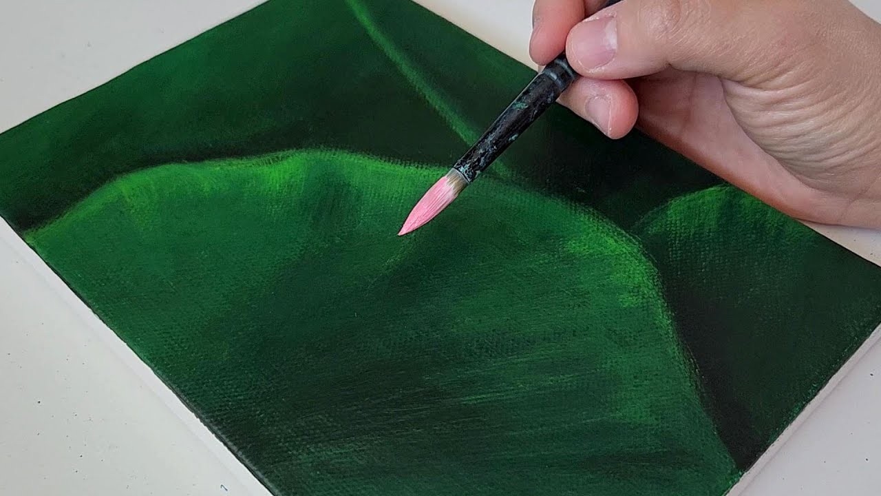 연꽃을 쉽게 그리는 방법 그림 초보자를 위한 아크릴 페인팅 Youtube