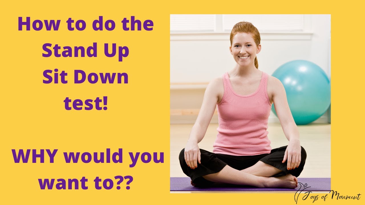 How to do the stand up sit down test! - YouTube