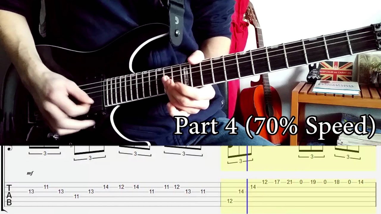 BABYMETAL - THE ONE All Solos Guitar LESSON w/ Tabs - YouTube