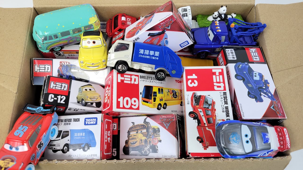 Various Type Cars Tomica ☆ Put lots of Tomica minicars back into boxes ...