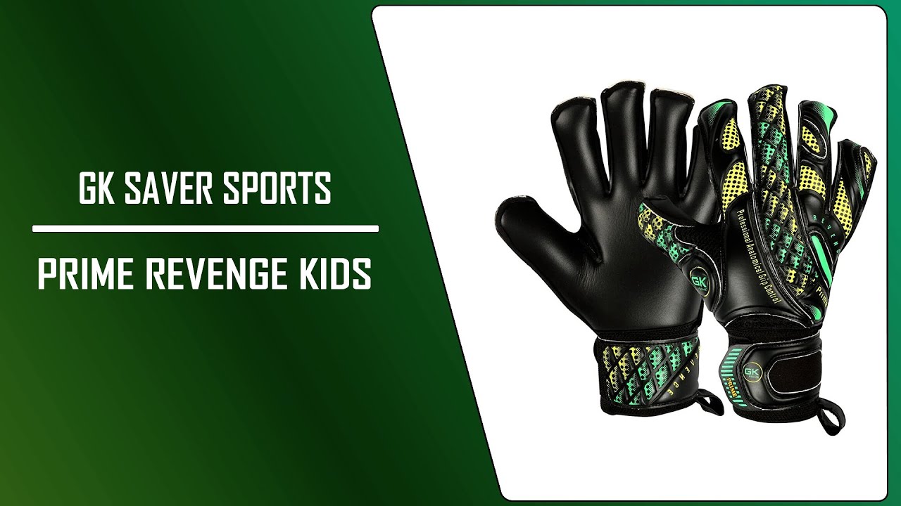 Prime revenge kids only gk saver football goalkeeper gloves/ removable ...