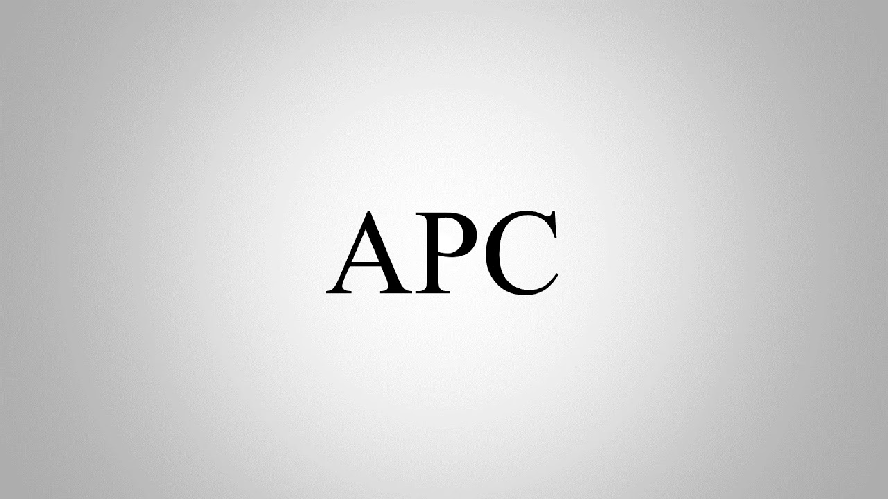 Learn How To Pronounce APC - YouTube