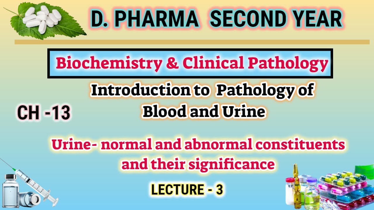 Urine pathology | L-3 | Ch-13 | Biochemistry and clinical pathology | D ...