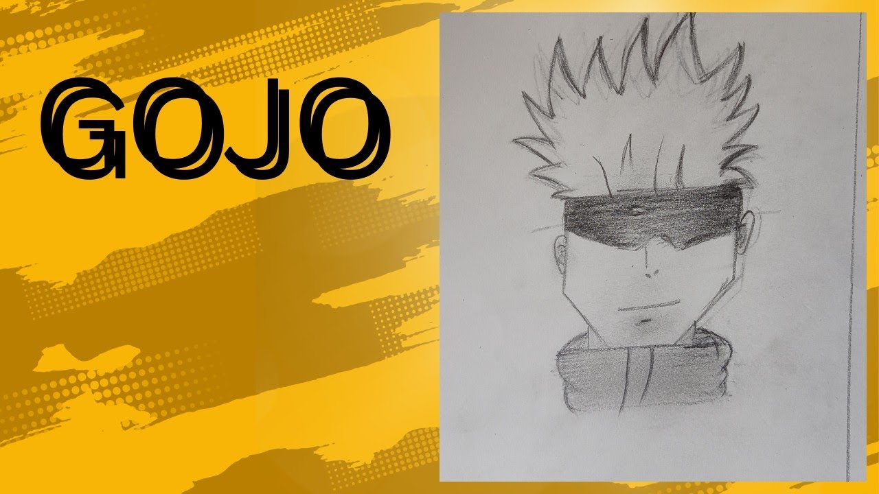 How to draw GOJO | GOJO Satoru Step By Step - YouTube
