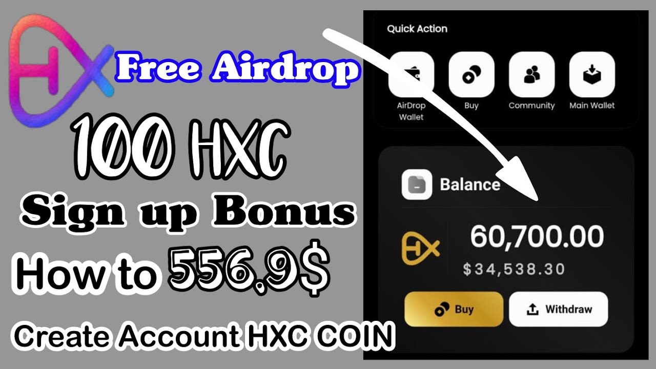 Hellox HXC Airdrop||How To Create Account HXC COIN||Sign up Bounce 100 ...