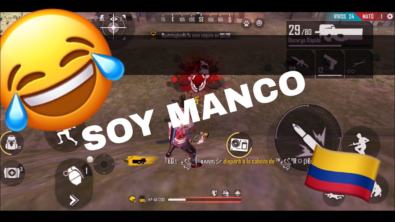 PRIMER VIDEO PARA MI CANAL(JUGANDO FREE FIRE)*SOY MANCO - YouTube