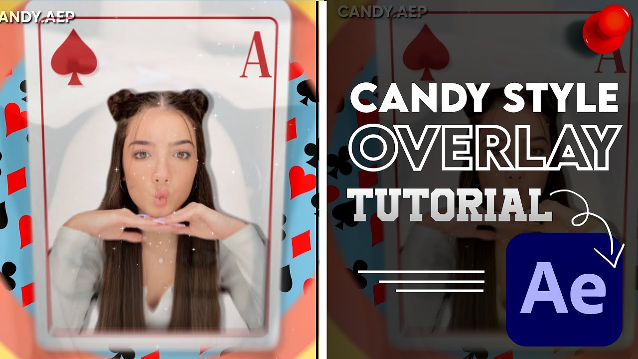 Candy style edit overlays Tutorial l after effects - YouTube