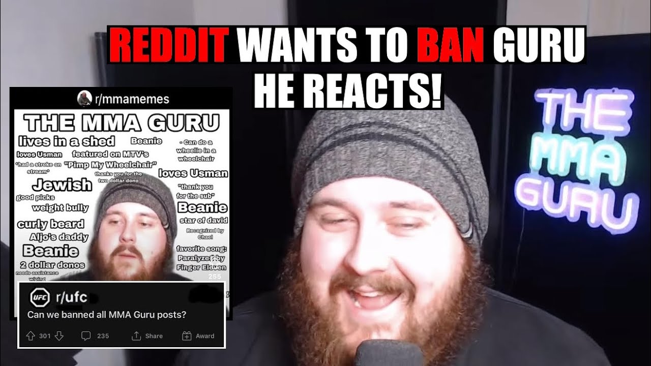 MMA Guru reacts to Reddit wanting to BAN him! - YouTube