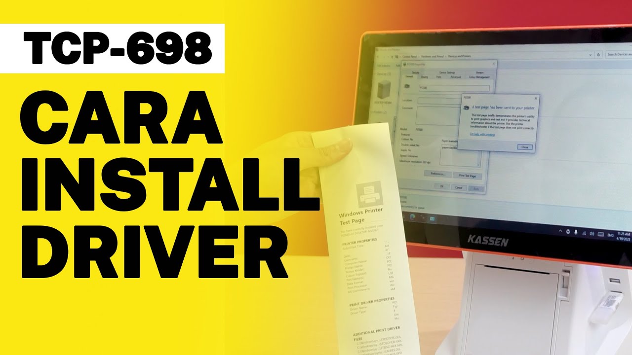 KASSEN TCP-698 | CARA INSTALL DRIVER - YouTube