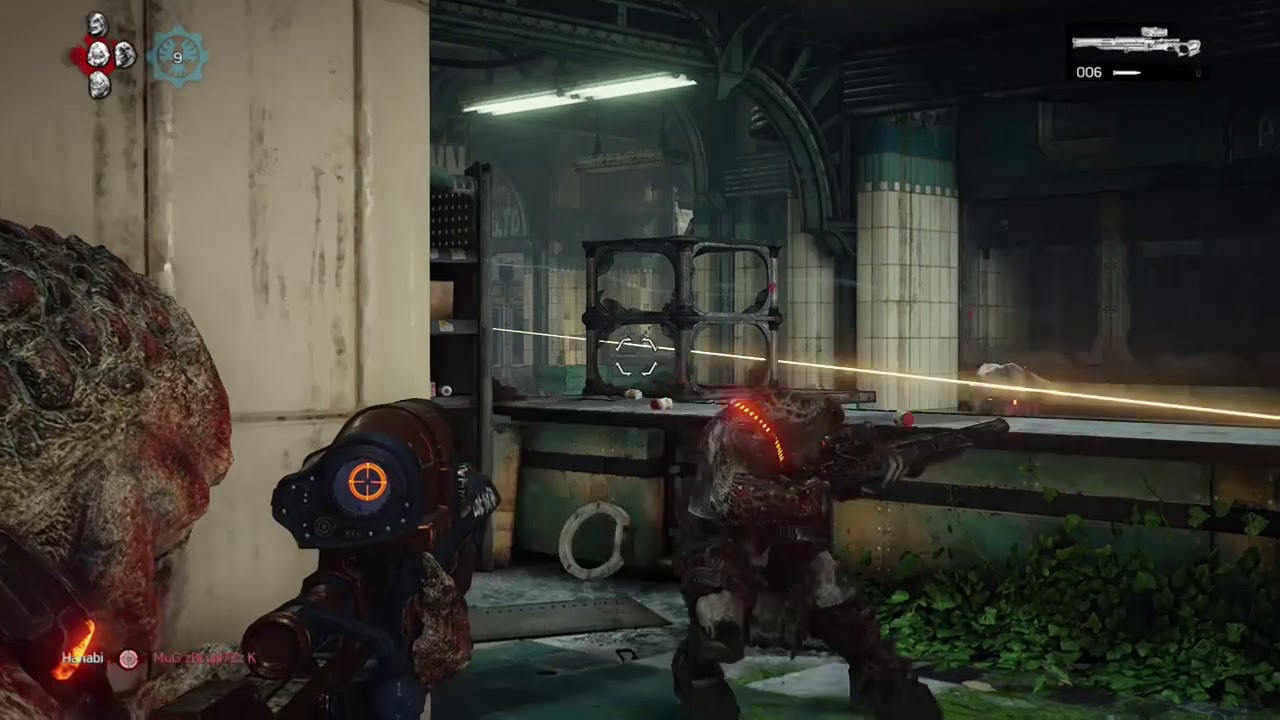 Gears of war best sniper shot - YouTube